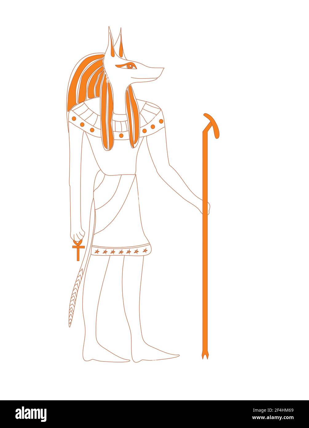 Anubis god of death Banque d'images vectorielles - Alamy