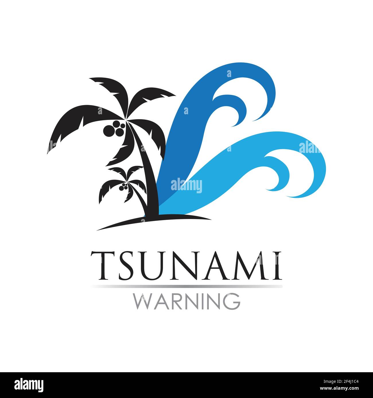 Logo tsunami design, vecteur, icône, modèle Wave tsunami Splash Water ...