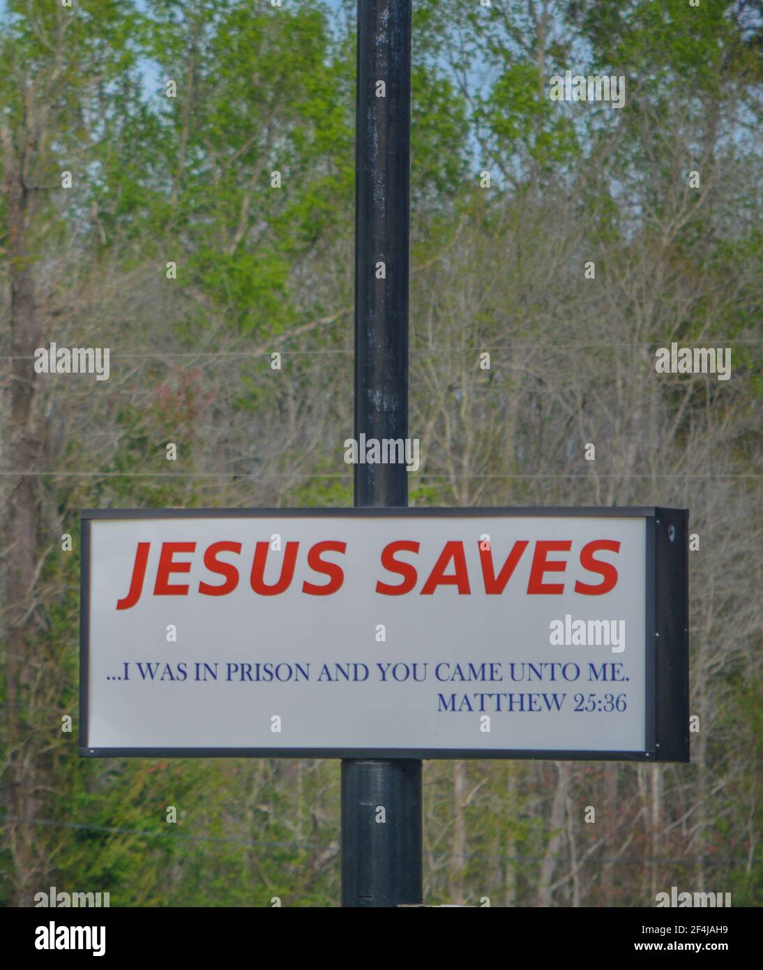 Jesus saves sign Banque de photographies et d’images à haute résolution ...