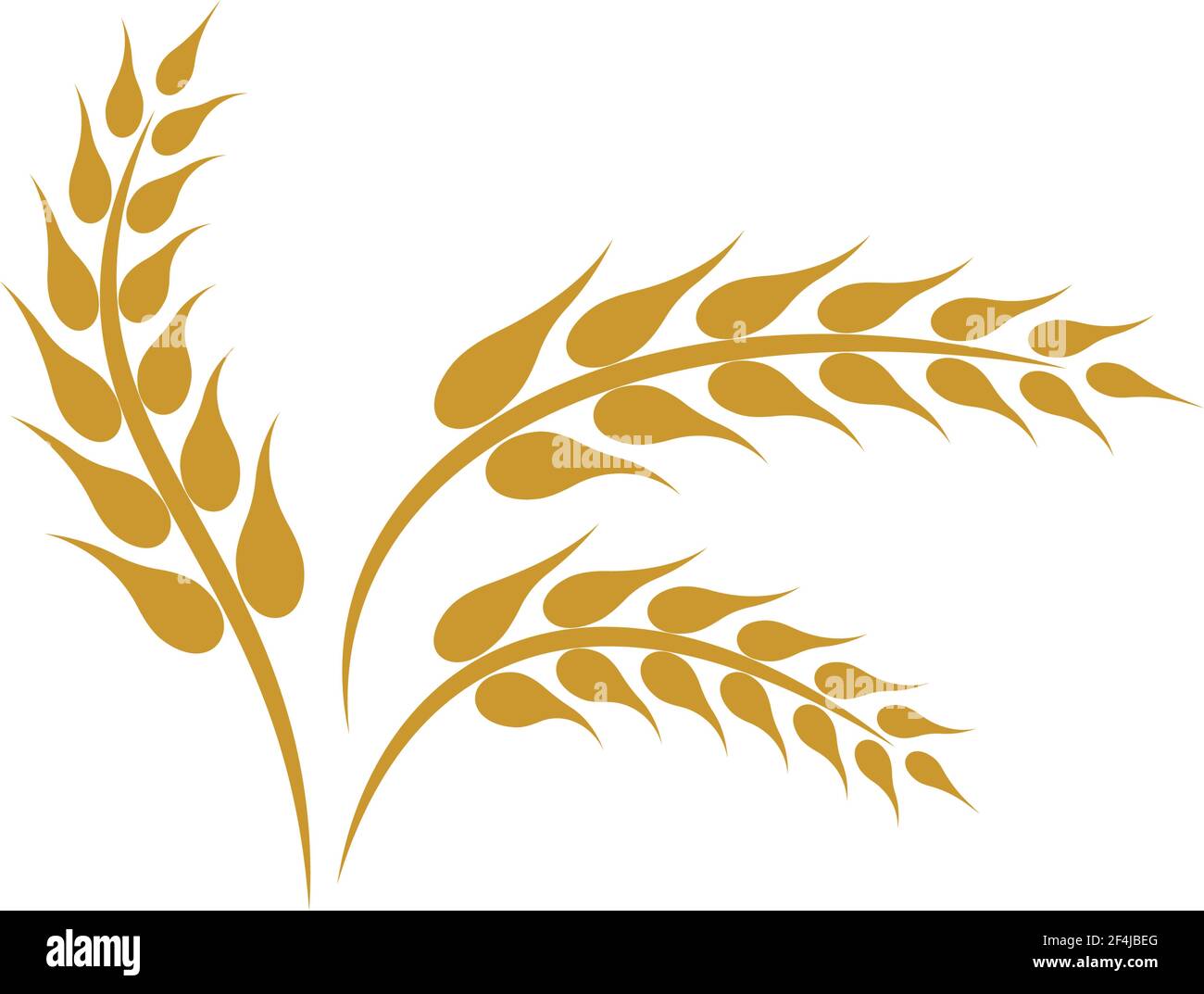 Wheat vector isolated logo sign Banque de photographies et d’images à ...