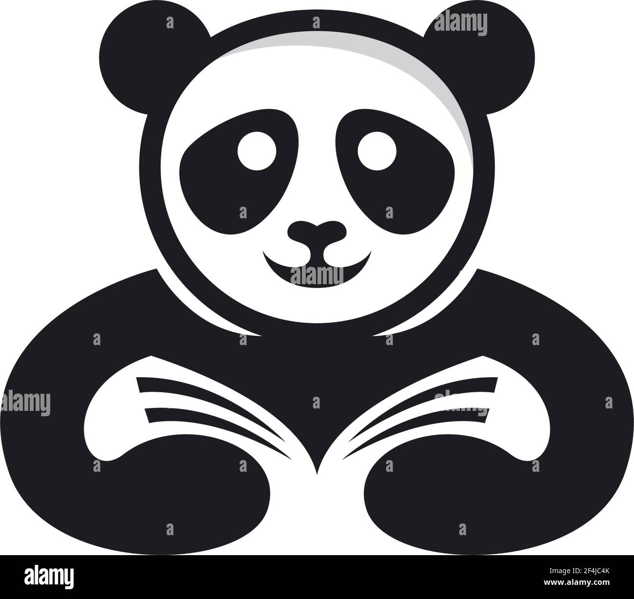 Modèle de logo Panda dessin d'illustration d'icône vectorielle Image ...