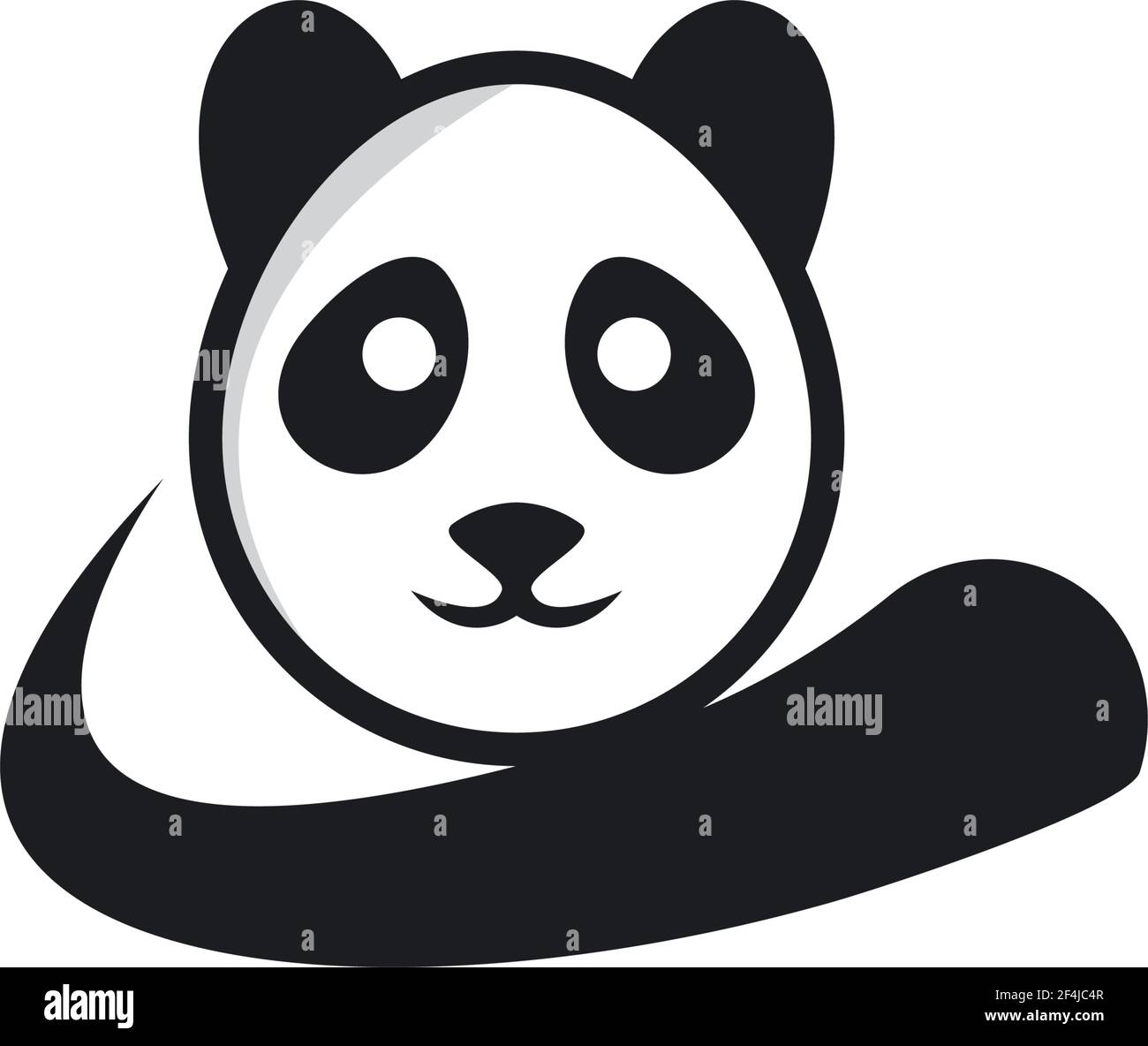 Modèle de logo Panda dessin d'illustration d'icône vectorielle Image ...