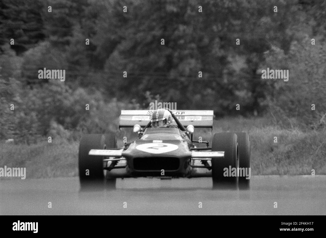 François CEVERT conduite en pleine vitesse de Mars-Ford F1 pendant le ...