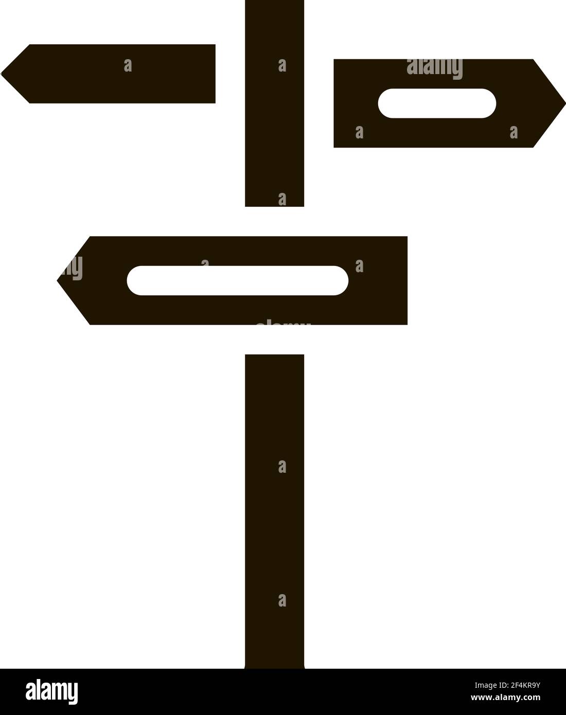 Panneaux de direction symbole de montant d'affiche vecteur Image ...