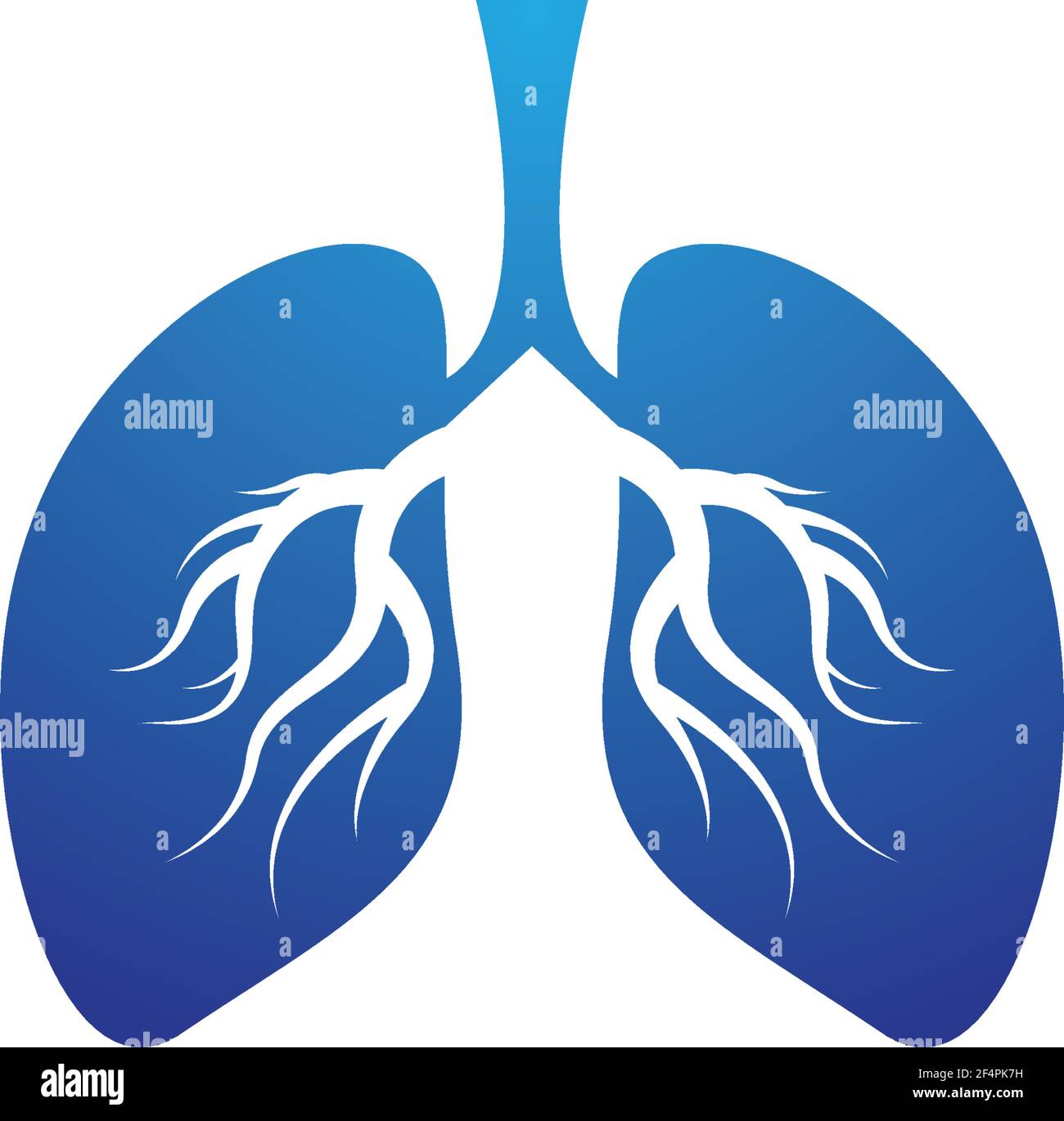Modèle de logo de poumon conception d'icône vectorielle Image ...