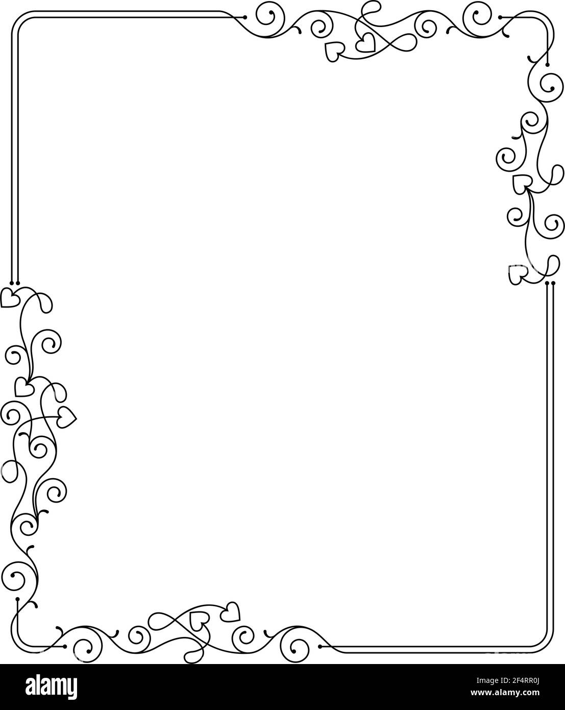 Cadre bordure Design décoratif Illustration d'art vectoriel Image ...