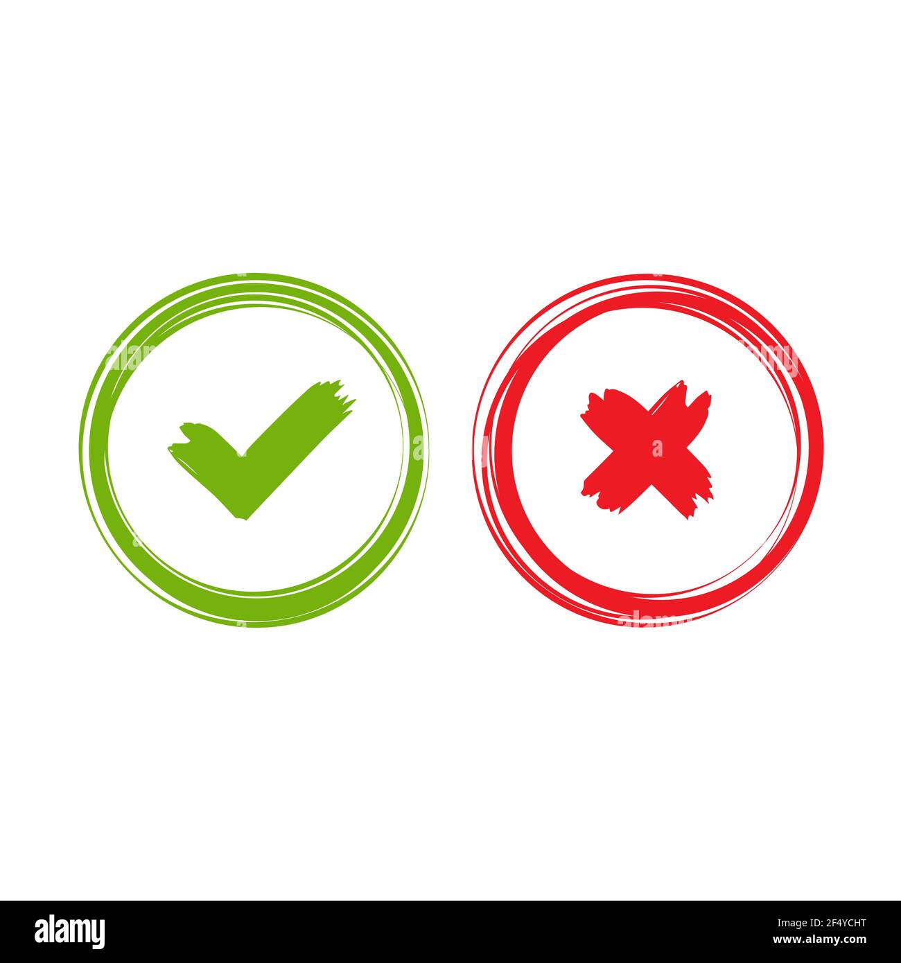 No check mark icon cartoon Banque de photographies et d’images à haute ...