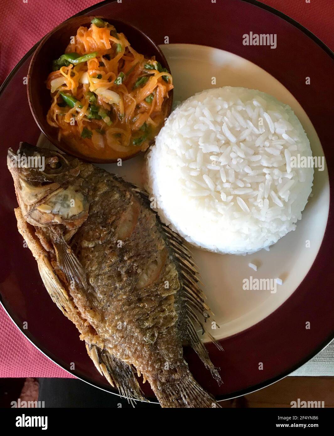 Antananarivo, Madagascar. Un plat traditionnel de cuisine malgache de ...