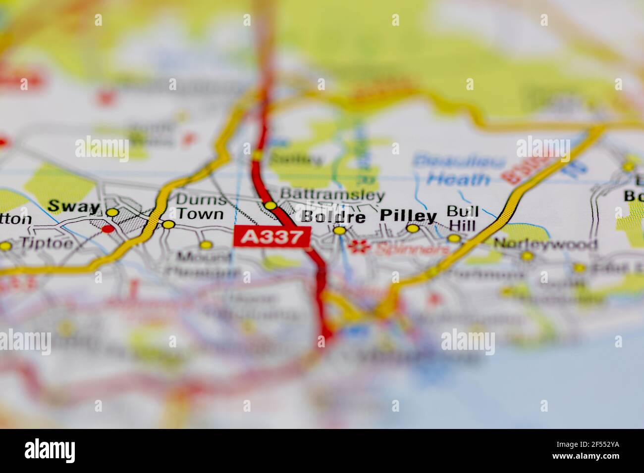 Map of new forest Banque de photographies et d’images à haute ...