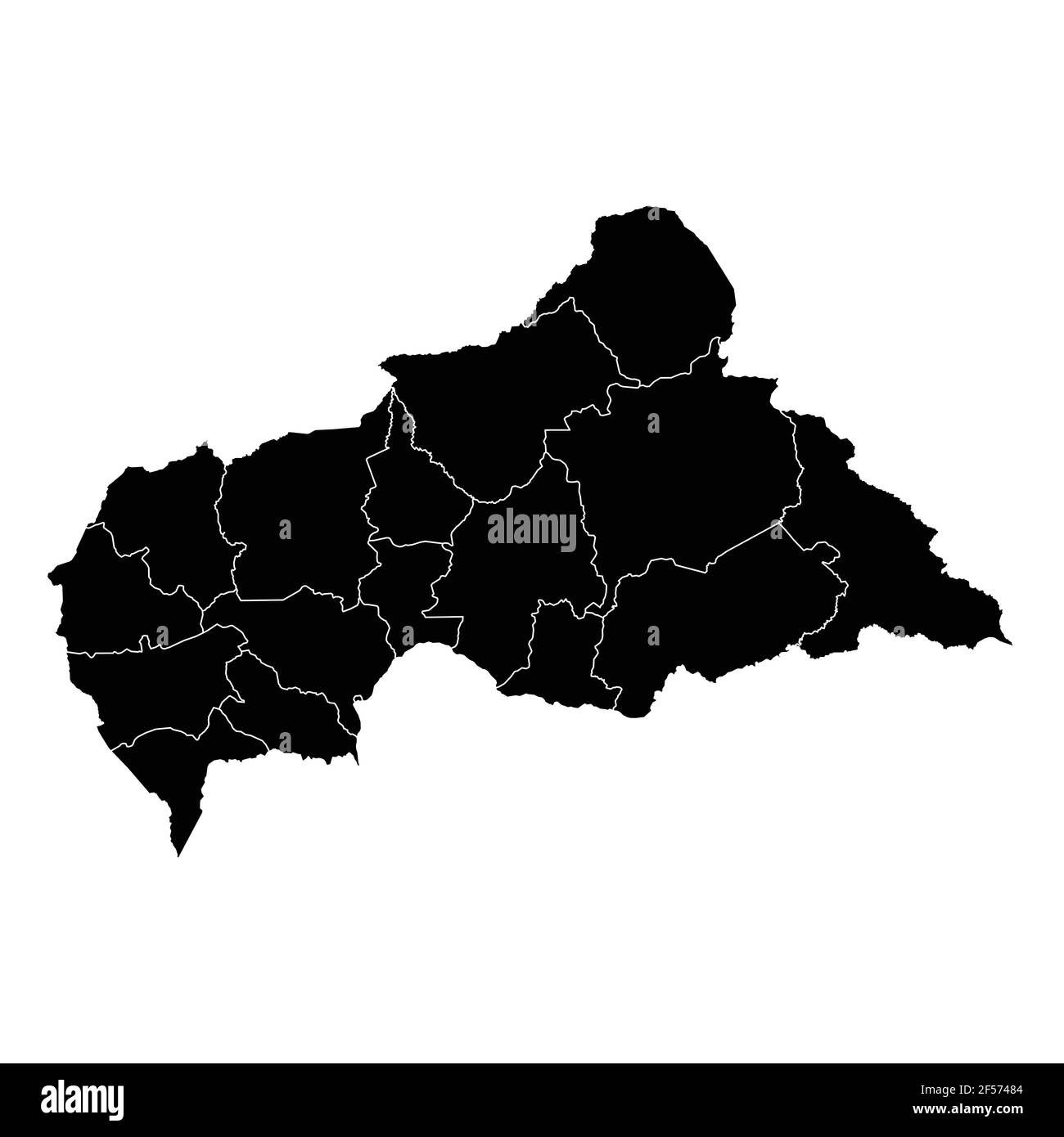 Carte de la république centrafricaine Banque de photographies et d ...