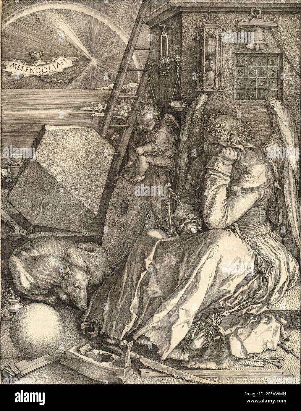 Albrecht durer melancholia engraving Banque de photographies et d ...