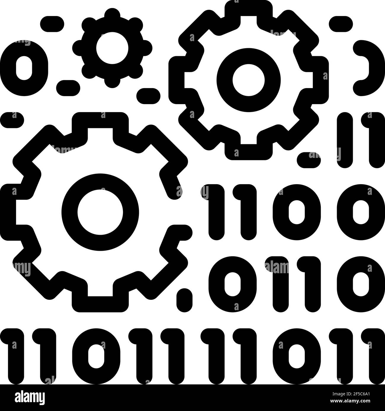 Apprentissage du codage Banque d'images noir et blanc - Alamy