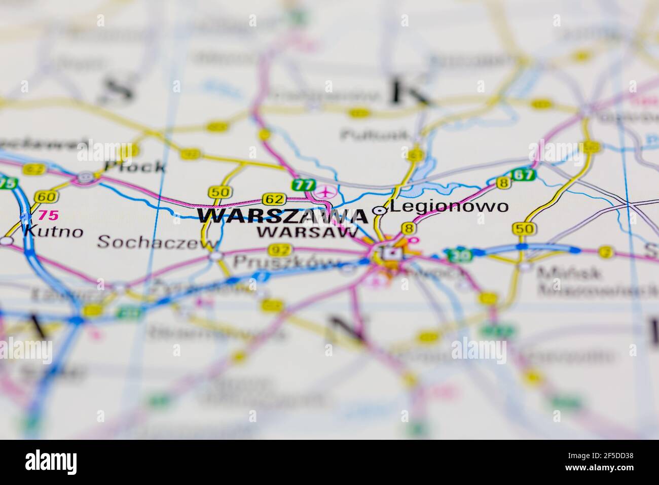 Mapa warszawy Banque d'image et photos - Alamy
