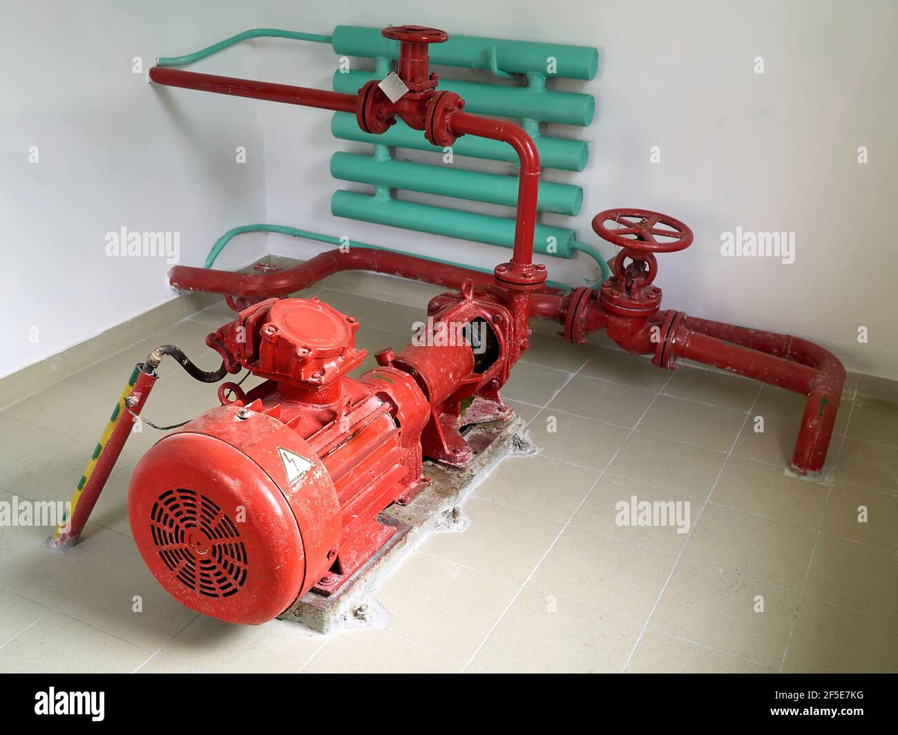 Pompe centrifuge industrielle de lutte contre l'incendie de système d ...