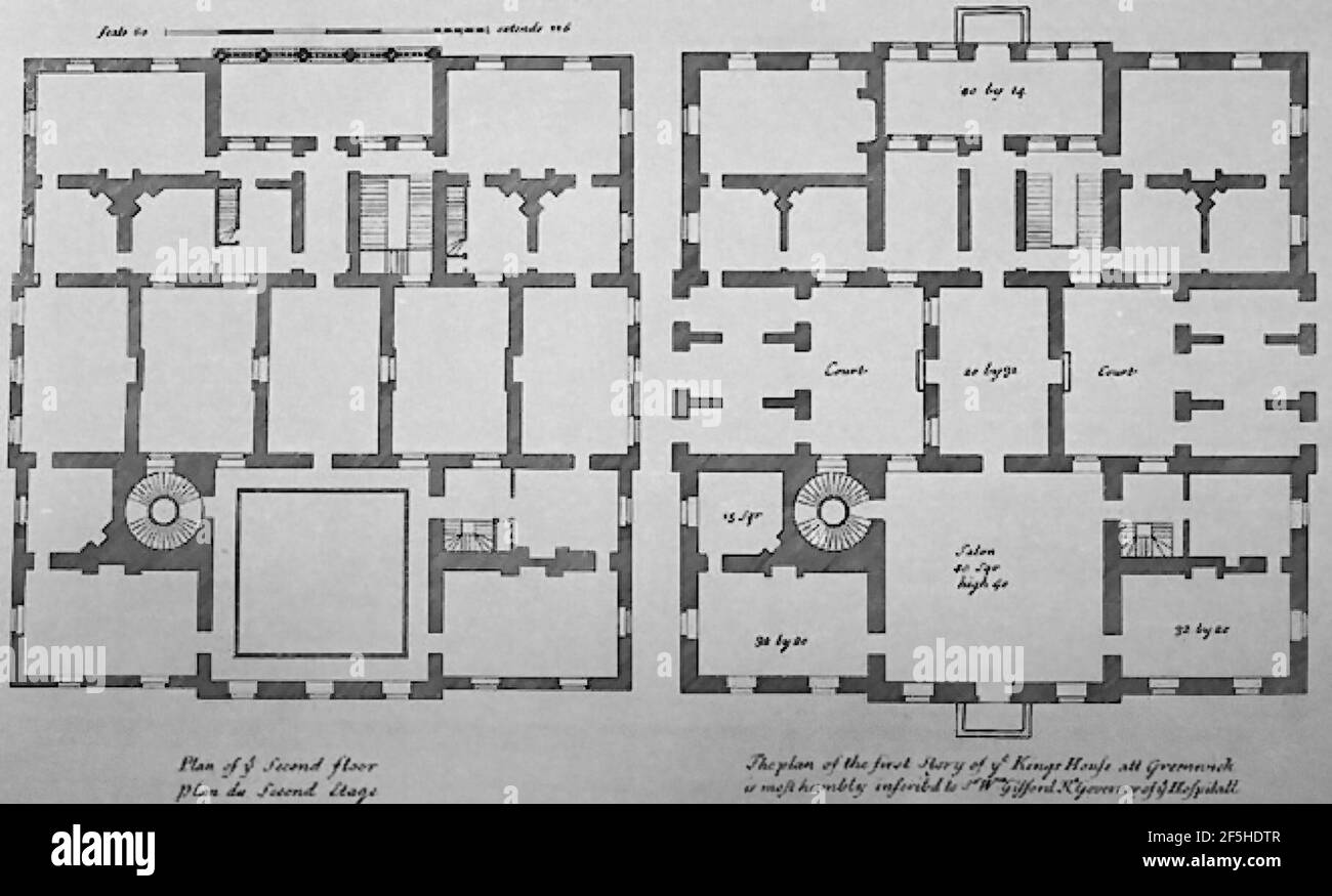 Plan de maison Banque d'images noir et blanc - Alamy