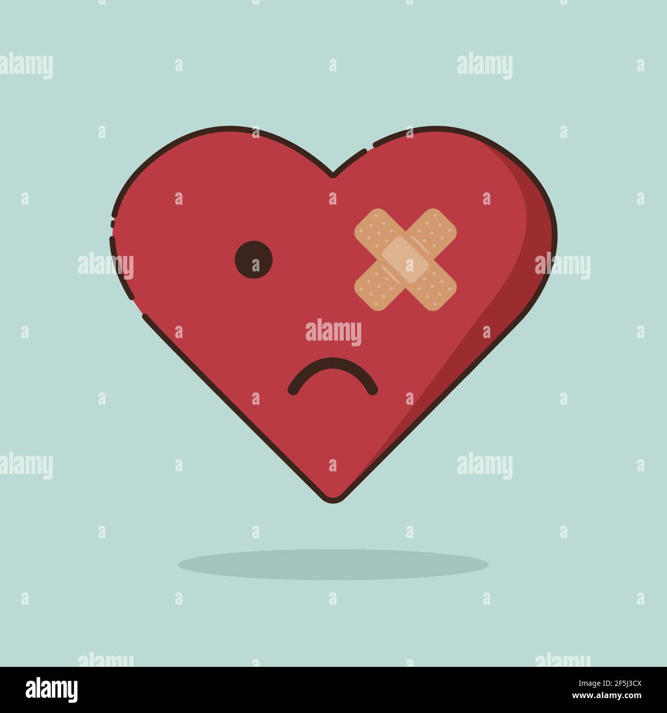 Coeur Malade Banque d'images vectorielles - Alamy