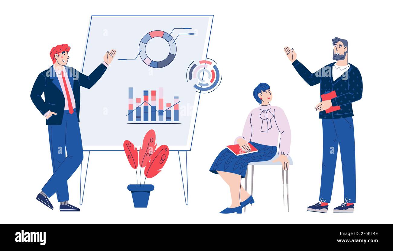 Séminaire d'affaires avec un intervenant qui donne une présentation ...