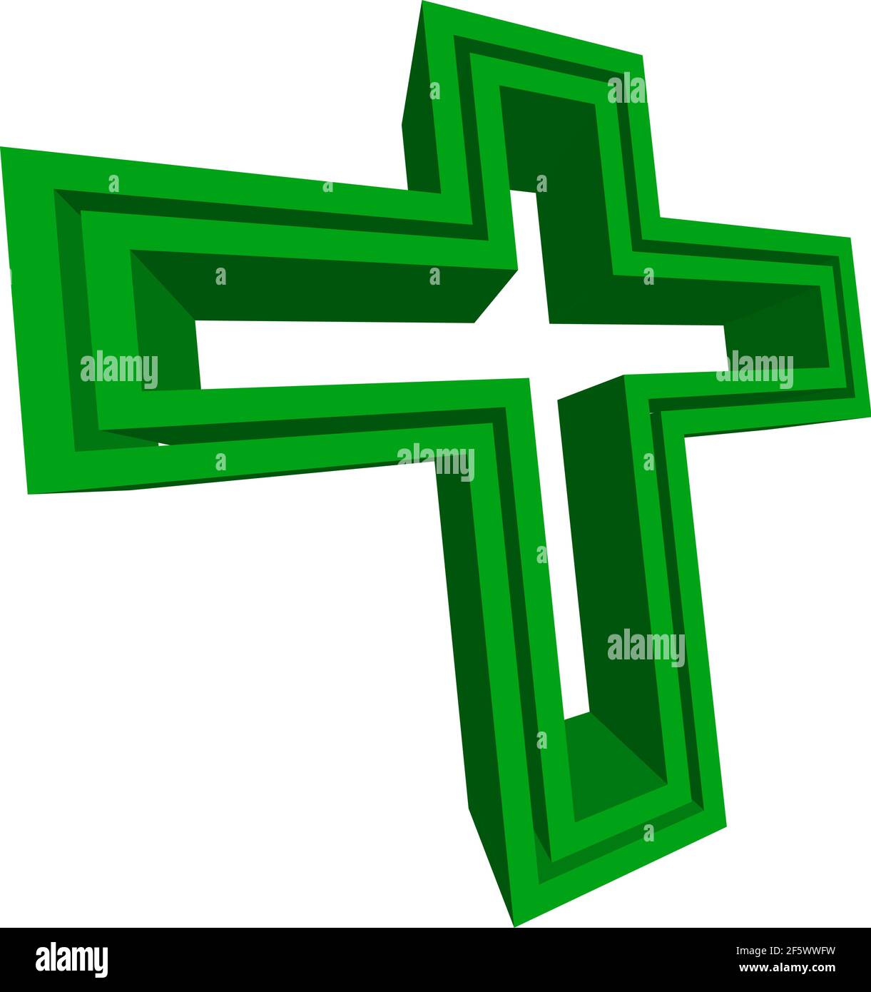 Symbole en croix, signe et icône. Christian Cross — Illustration ...