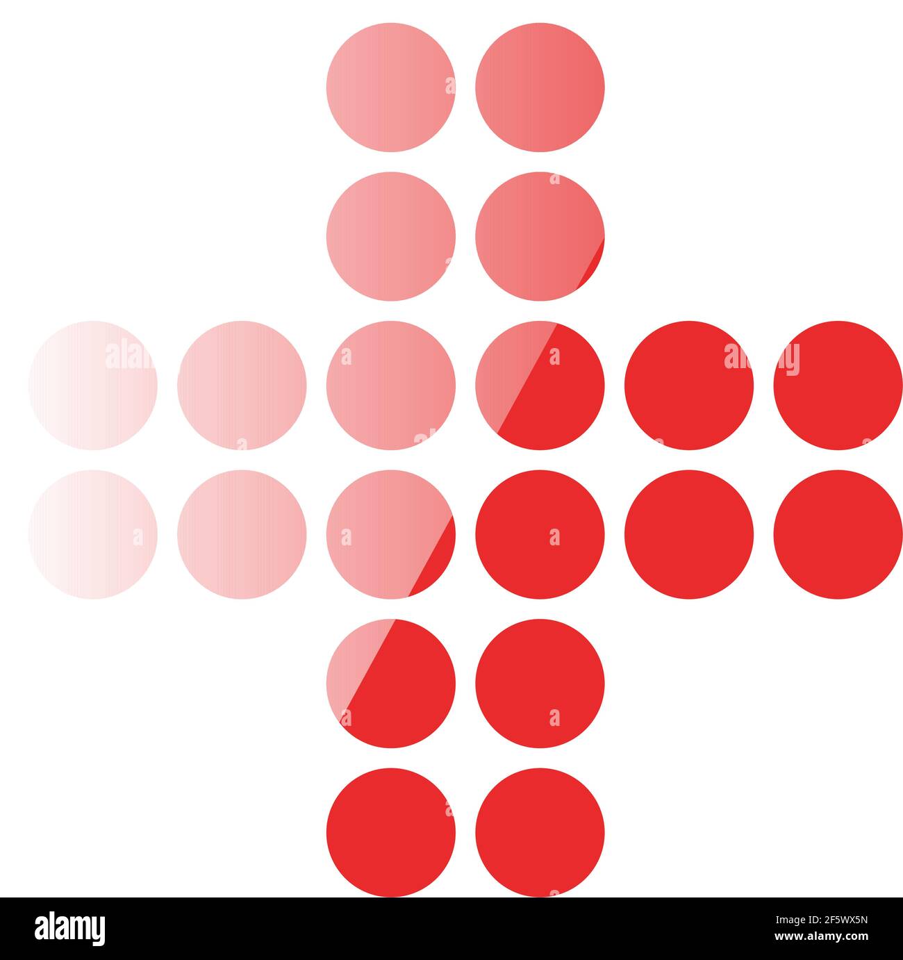 Croix (signe plus, symbole) pour usage médical ou générique de logo ...