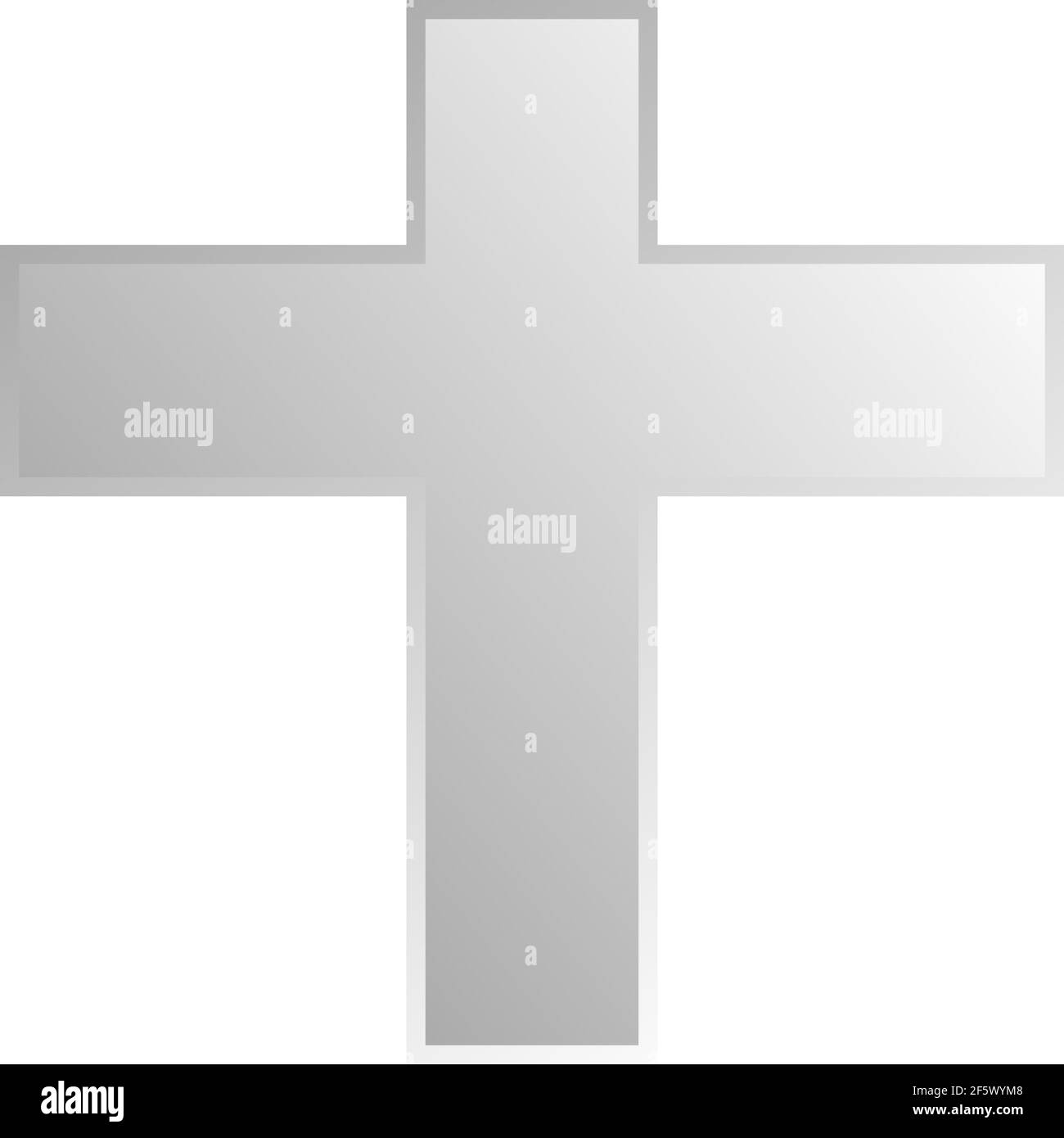 Symbole en croix, signe et icône. Christian Cross — Illustration ...