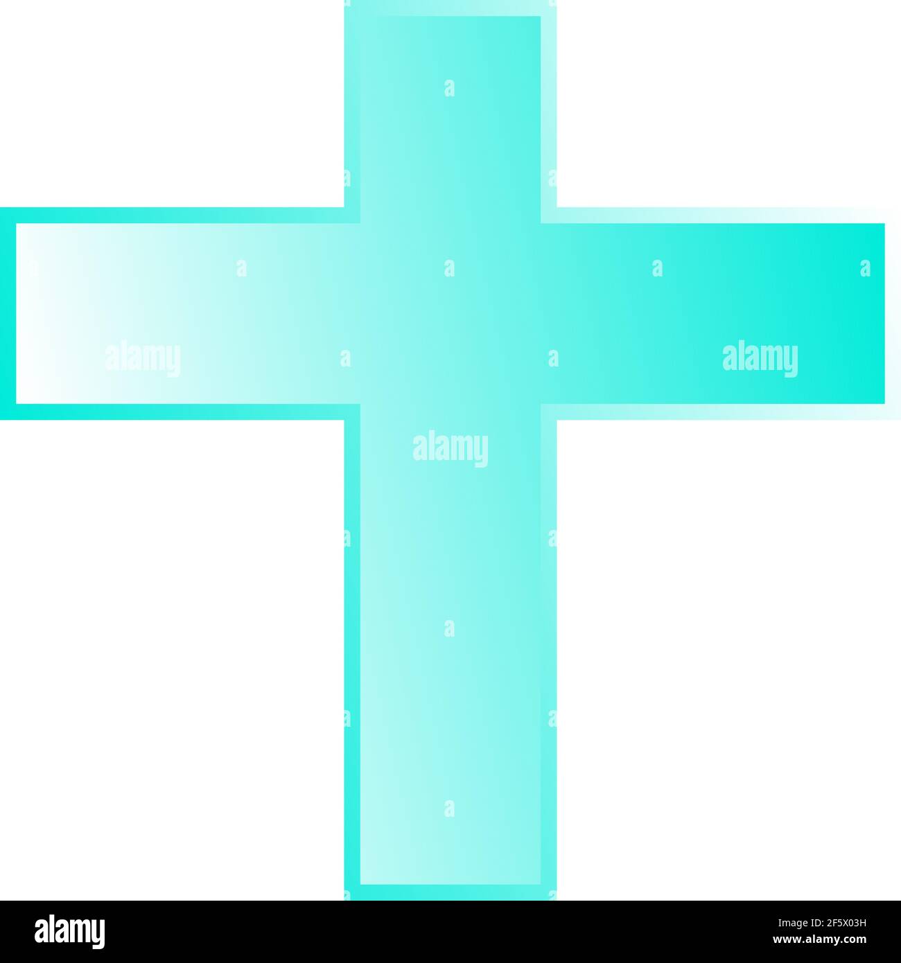 Symbole en croix, signe et icône. Christian Cross — Illustration ...