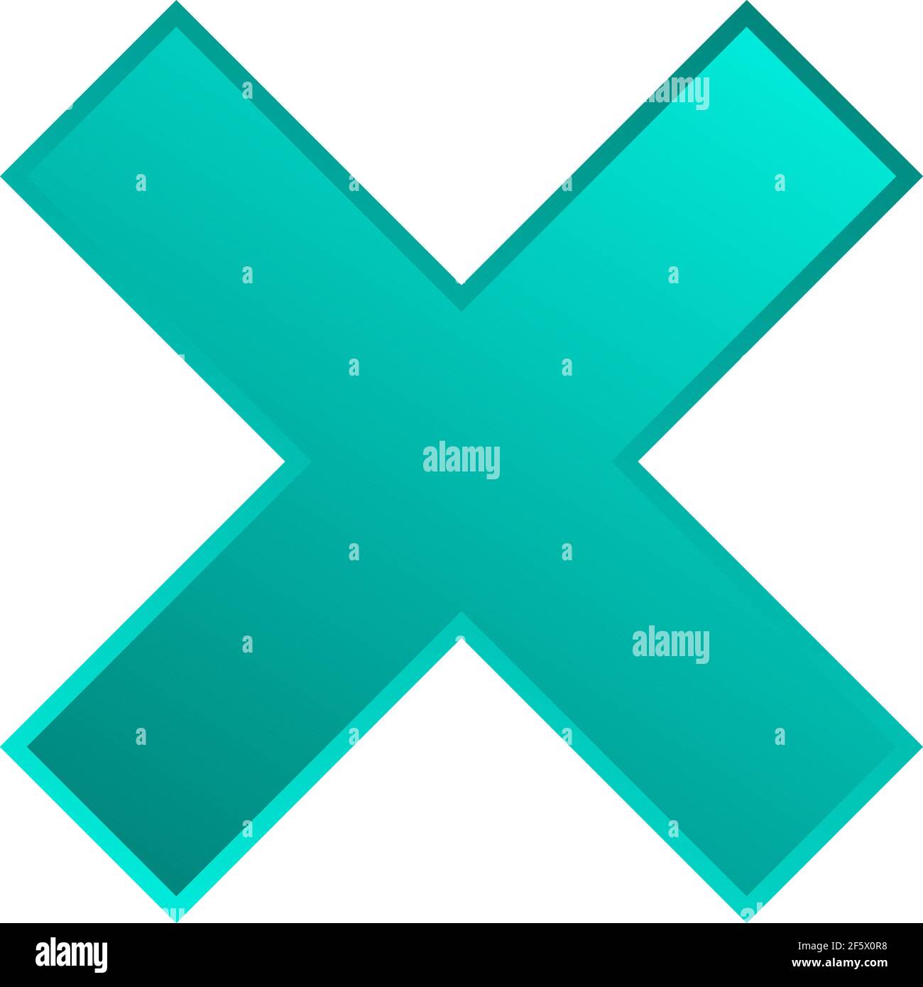 Signe de croix, symbole. Letter X Graphics — Illustration vectorielle ...