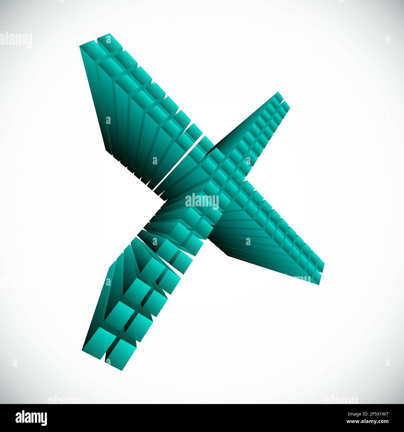 Signe de croix, symbole. Letter X Graphics — Illustration vectorielle ...