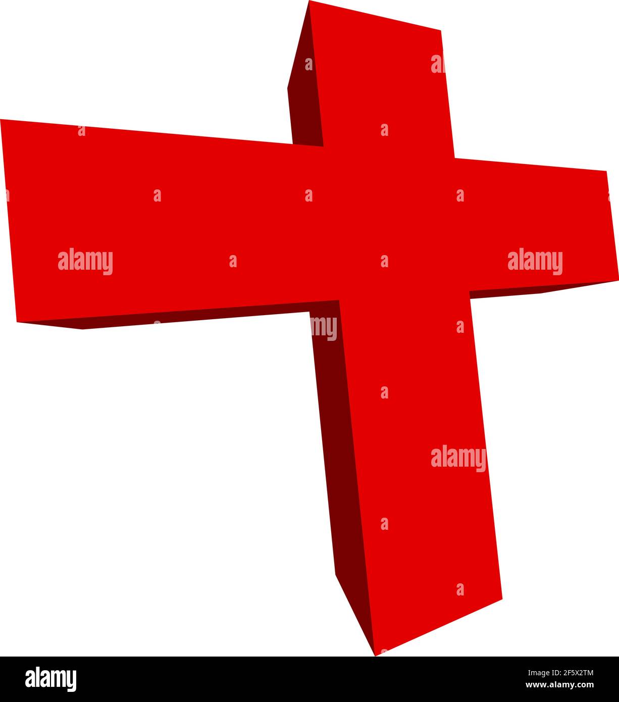 Symbole en croix, signe et icône. Christian Cross — Illustration ...