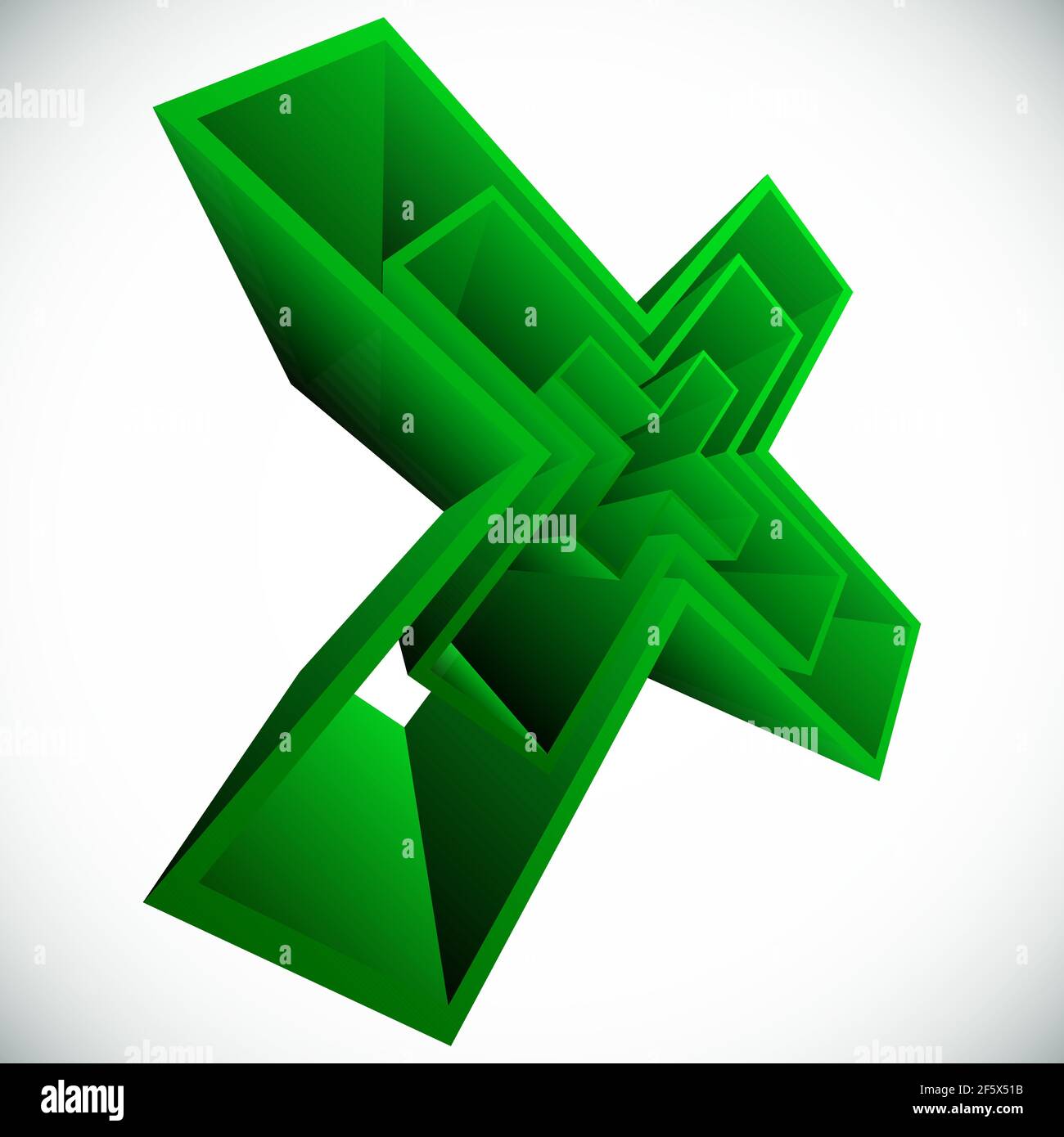 Signe de croix, symbole. Letter X Graphics — Illustration vectorielle ...