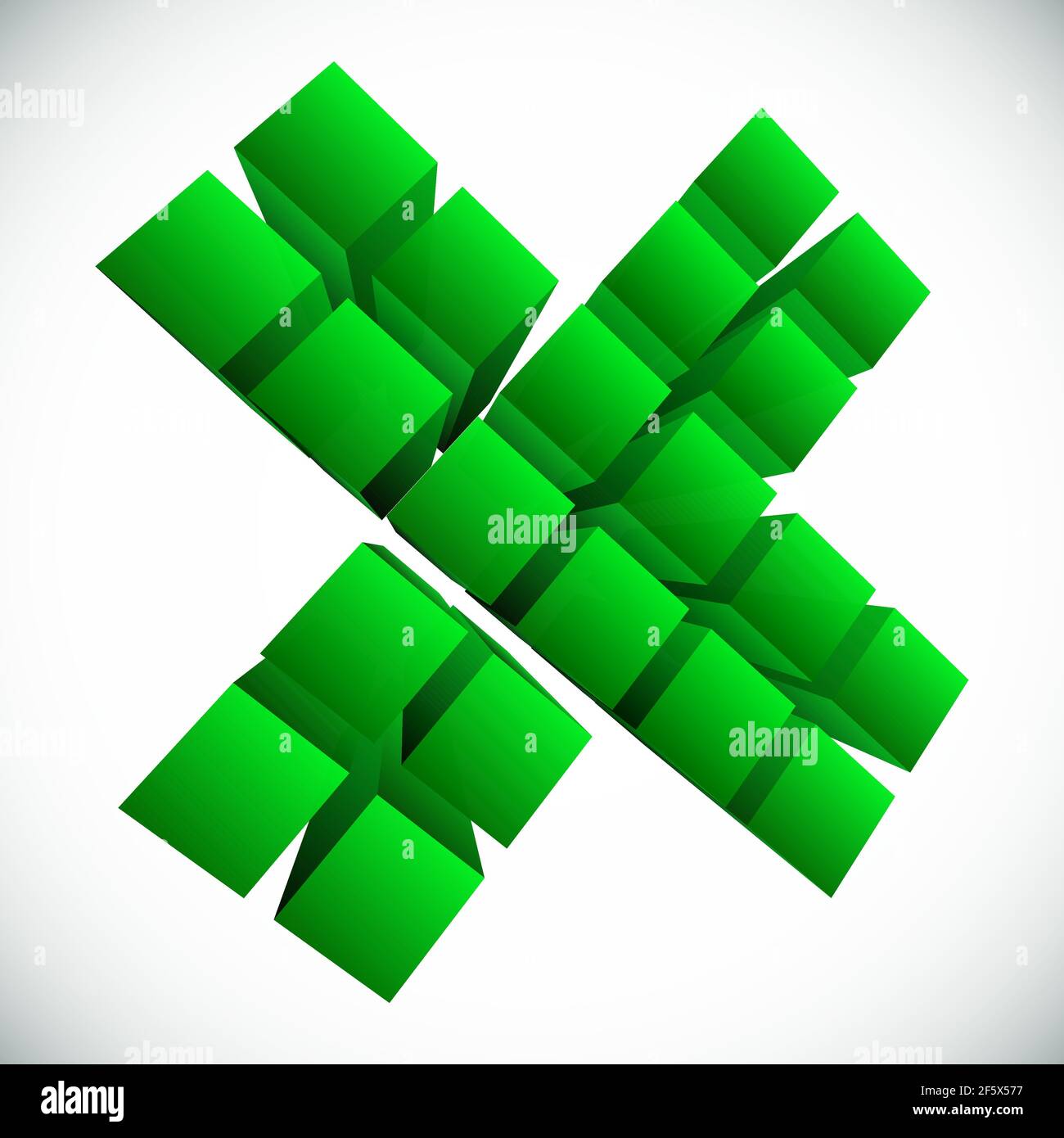 Signe de croix, symbole. Letter X Graphics — Illustration vectorielle ...