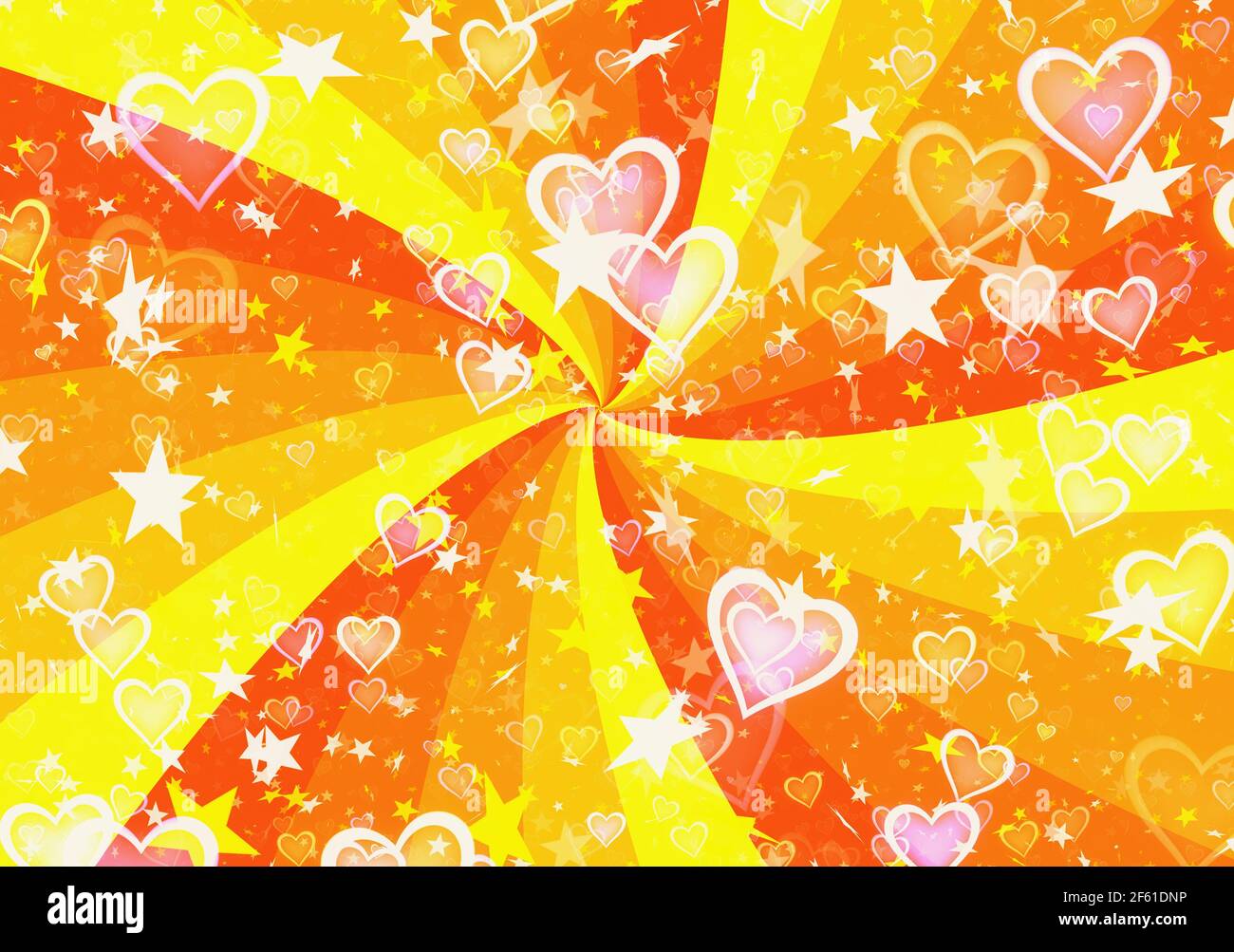 des coeurs et des étoiles de lumière rêveuses sur les arrière-plans de ...