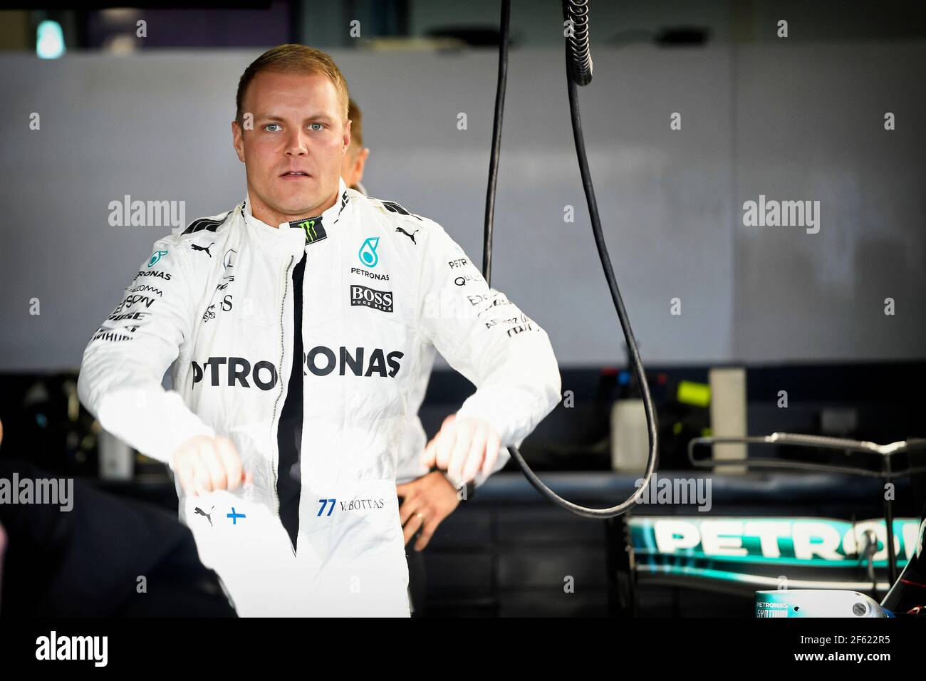 BOTTAS Valtteri (fin) Mercedes W08 Hybrid EQ Power+ équipe Mercedes GP Portrait d'ambiance lors ...