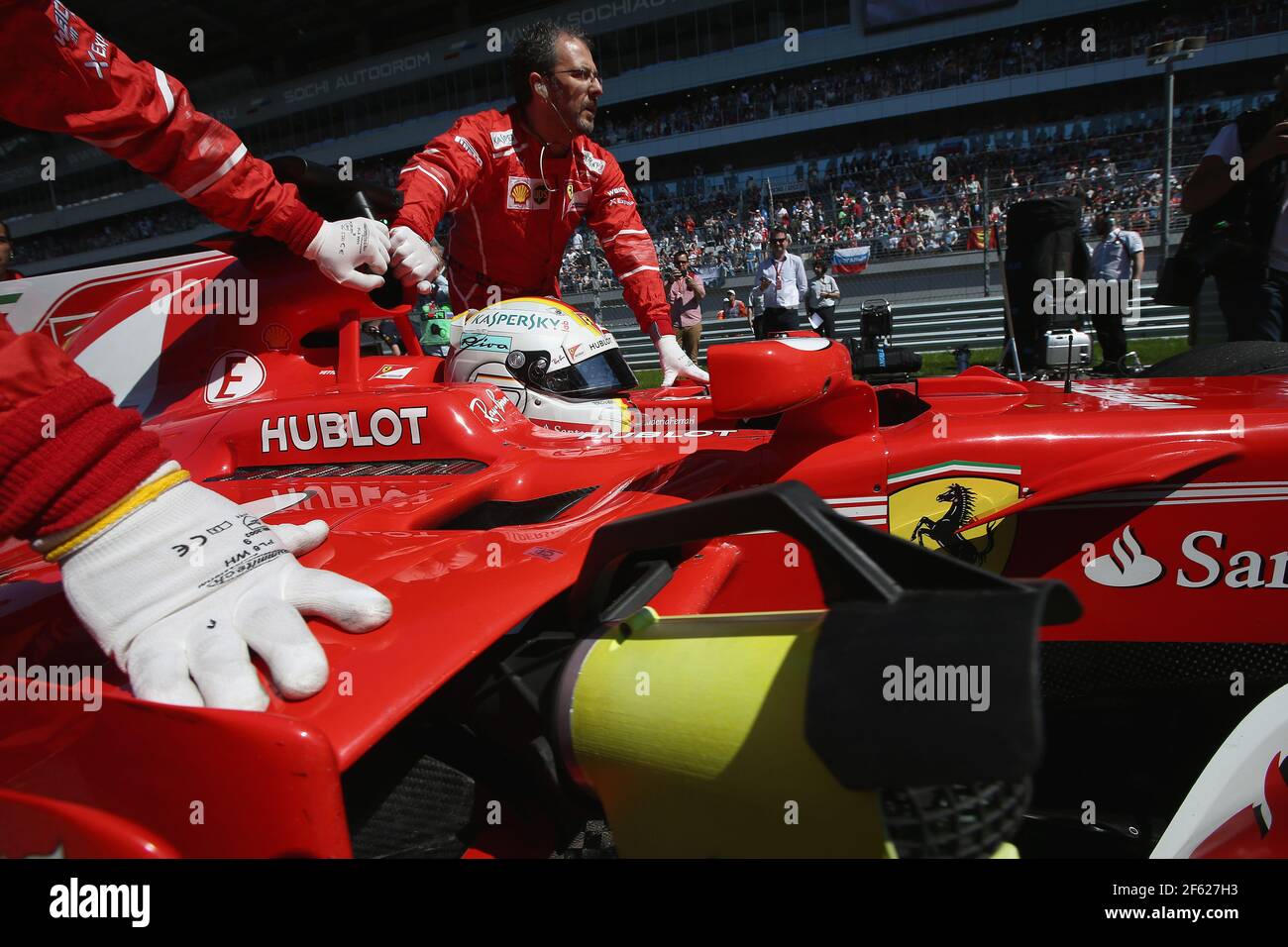 VETTEL Sebastian (ger) Ferrari SF70-H Team scuderia Ferrari ambiance ...