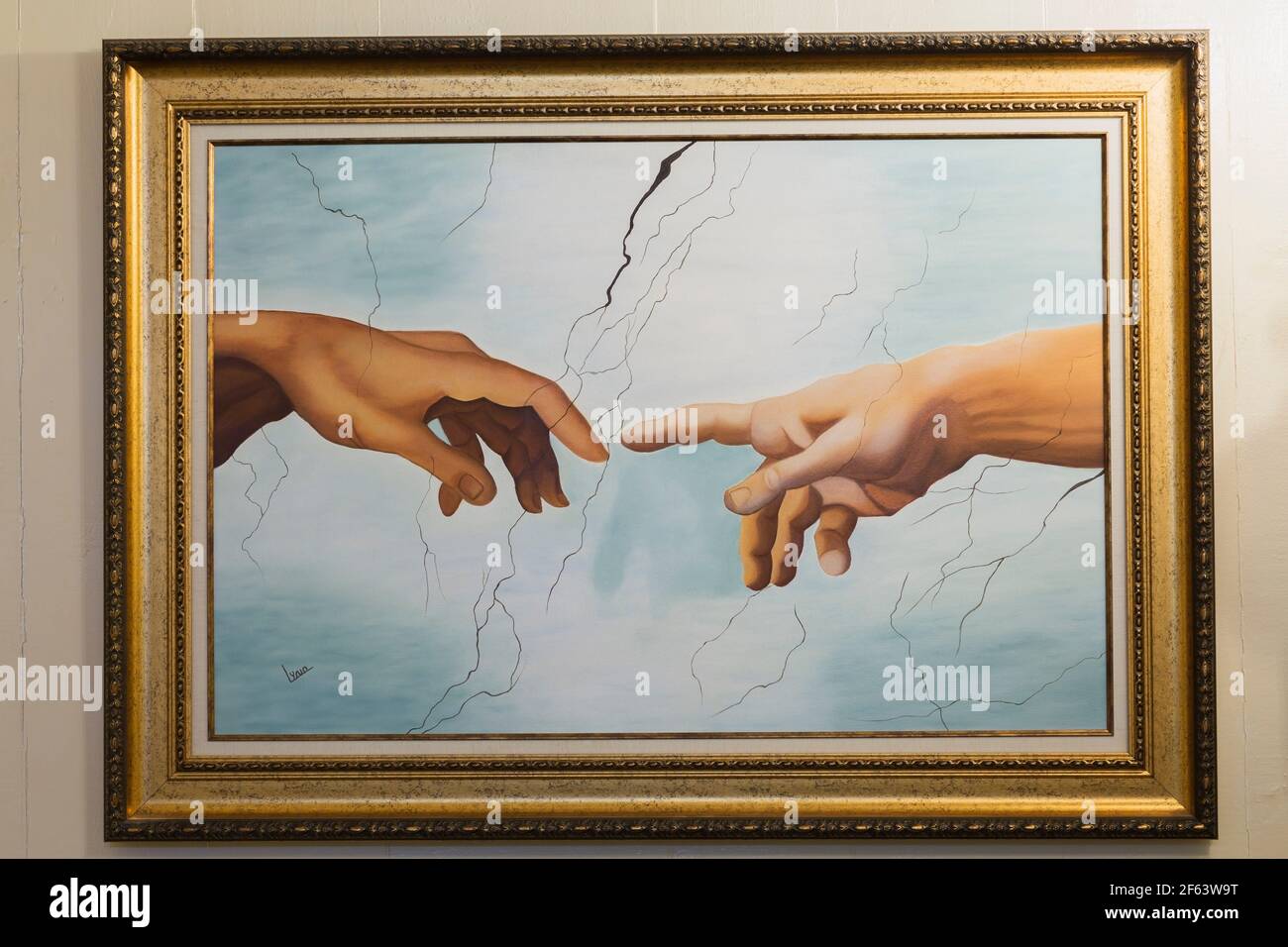Creation of adam hands Banque de photographies et d’images à haute ...