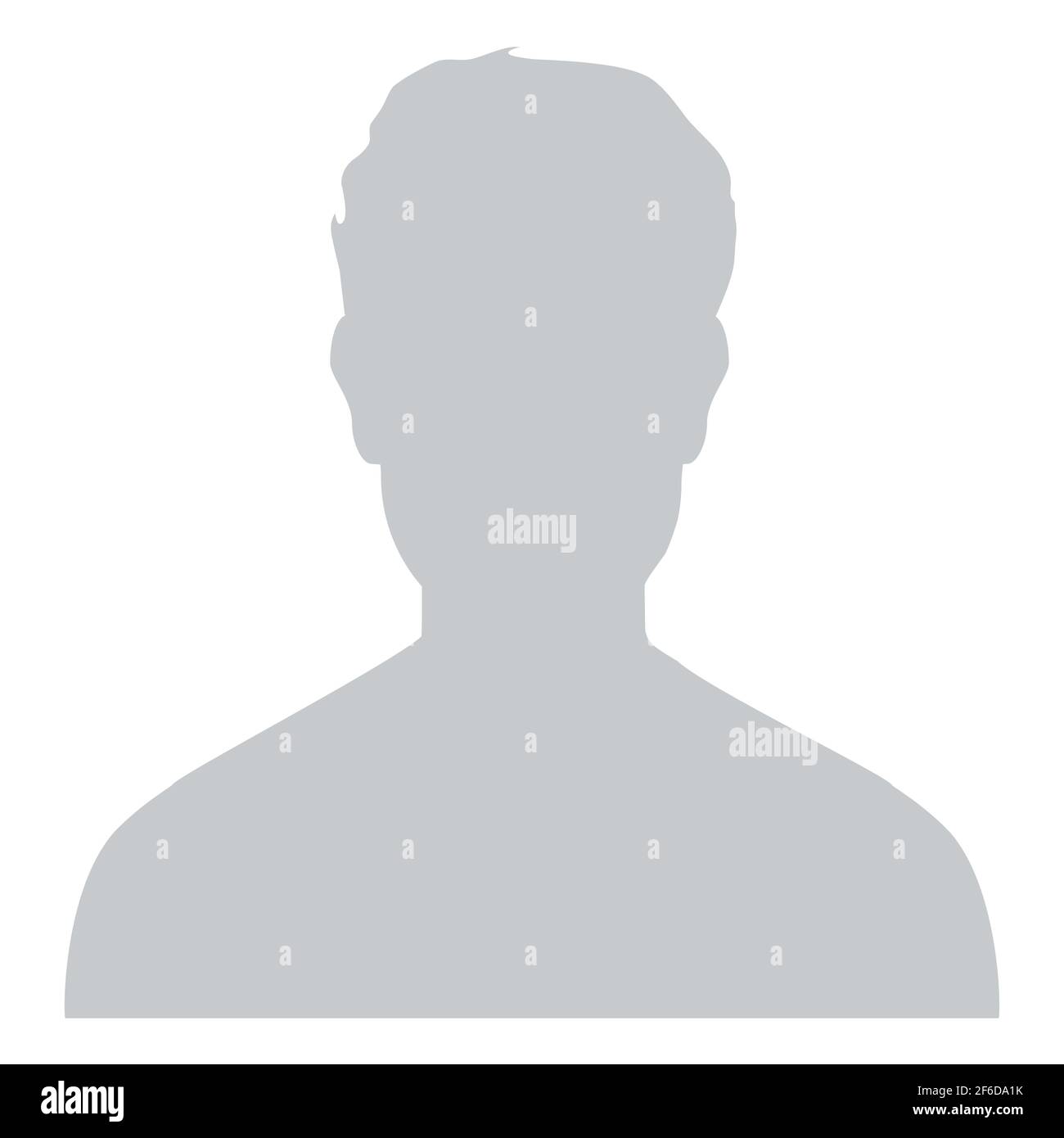 Icône de profil d'avatar par défaut. Espace réservé aux photos grises ...