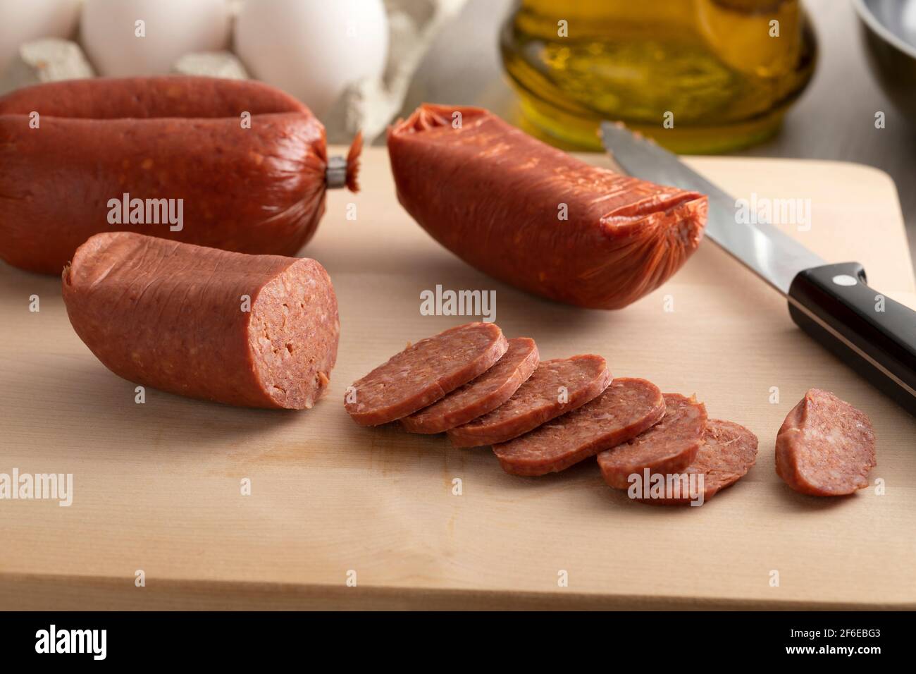 Fermented sausage Banque de photographies et d’images à haute ...