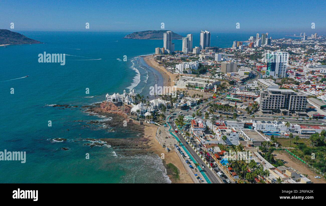 Mazatlan, Sinaloa, Mexique. Playa o bahia, destino turistico en el ...