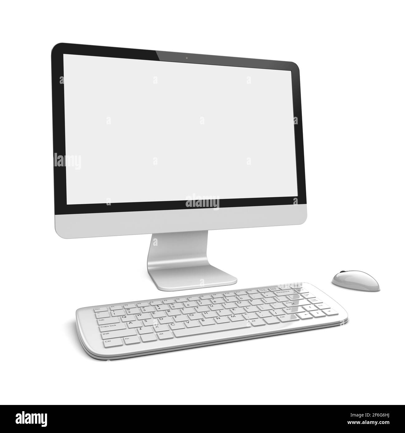 Clavier d'ordinateur vierge Banque de photographies et d’images à haute ...