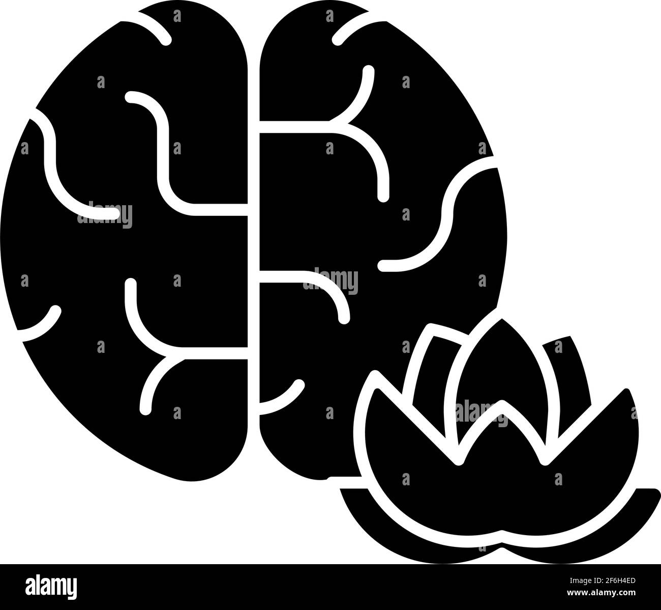 Pratiquer la pleine conscience Banque d'images noir et blanc - Alamy