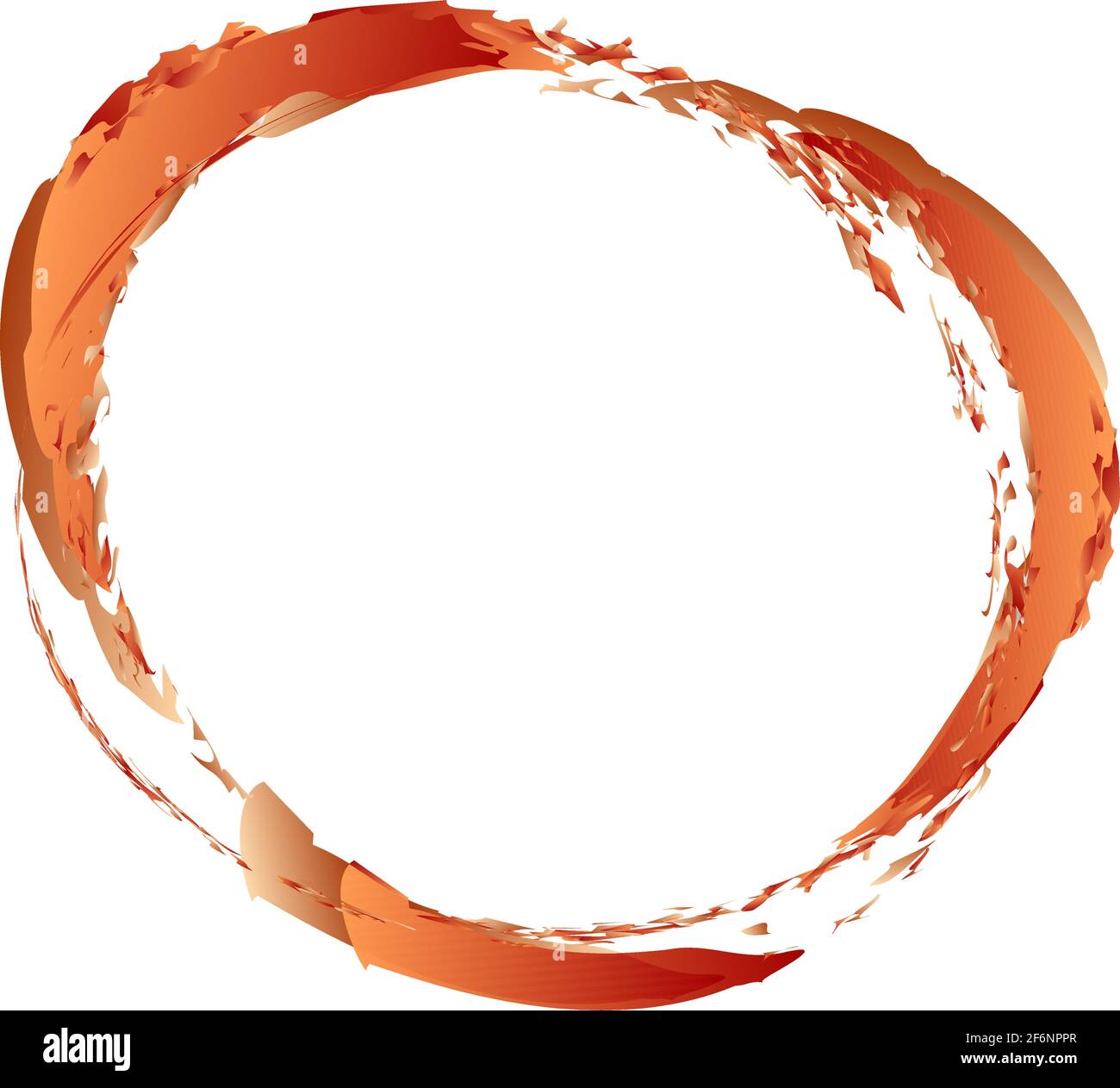 Dégradé de couleur, contour du cercle de grunge. Ovale abstrait texturé ...