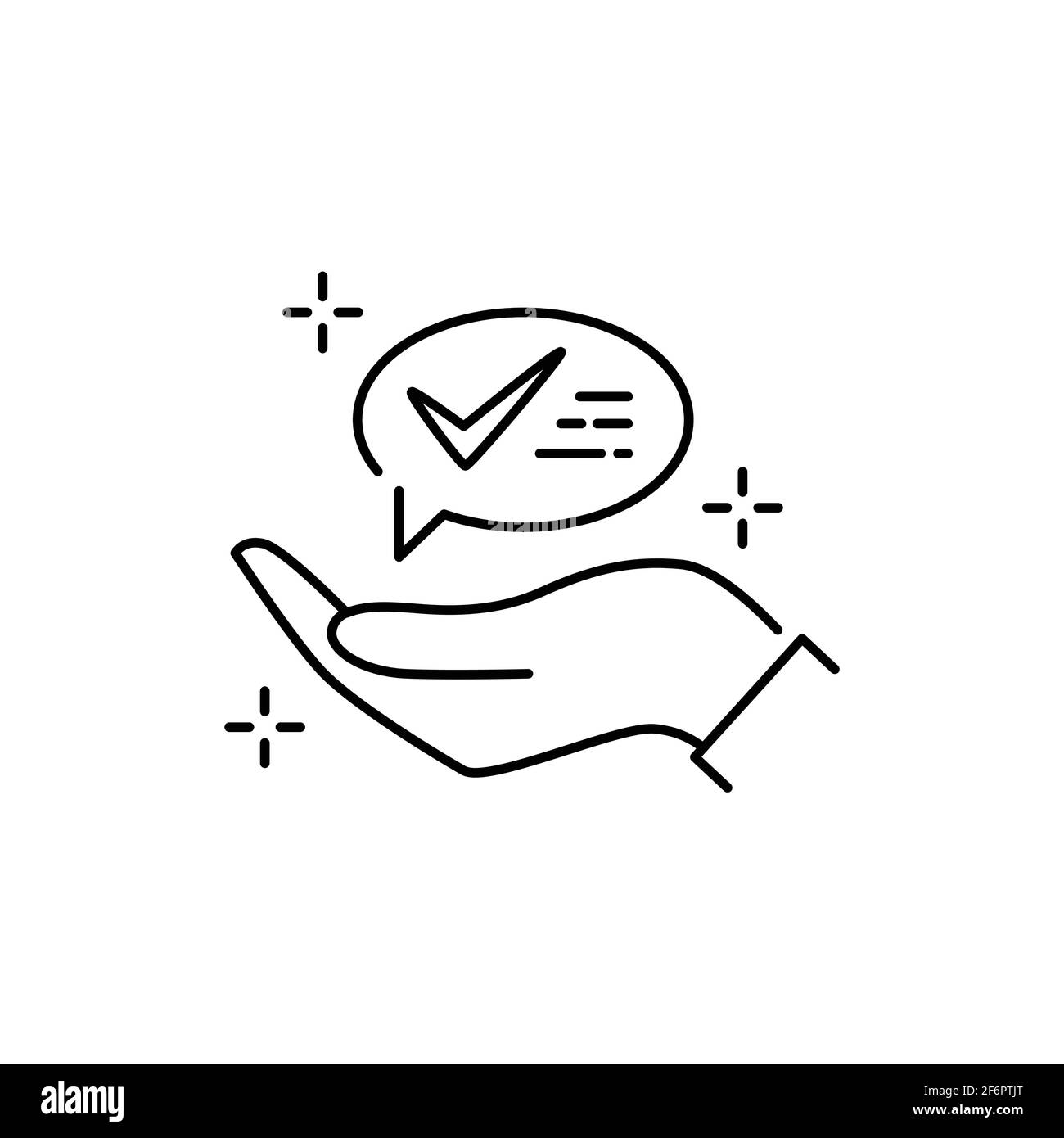 Icône de ligne de conseil. Pictogramme pour page Web, application ...