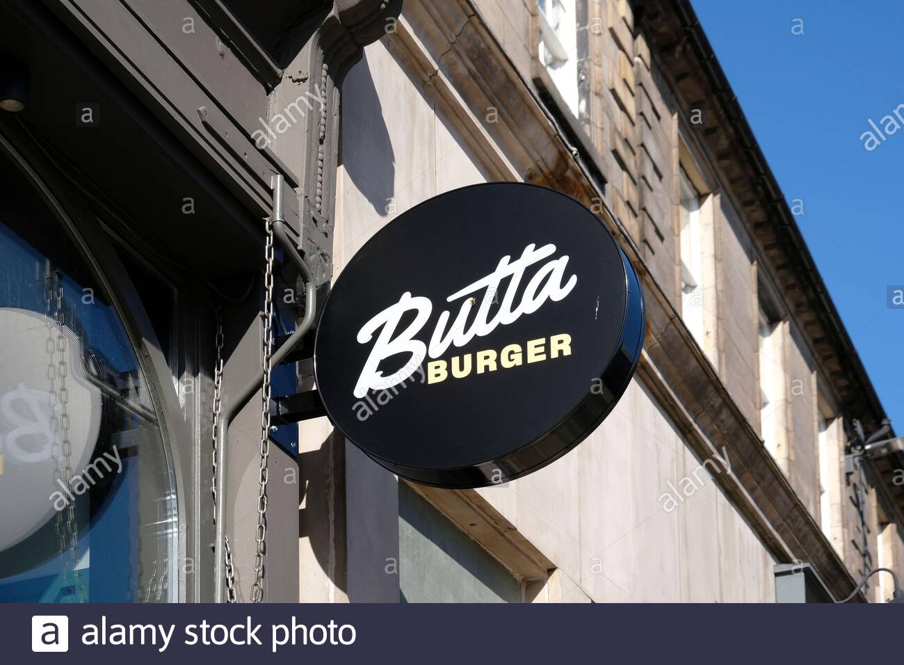 Logo de la boutique de hamburgers Banque de photographies et d’images à ...