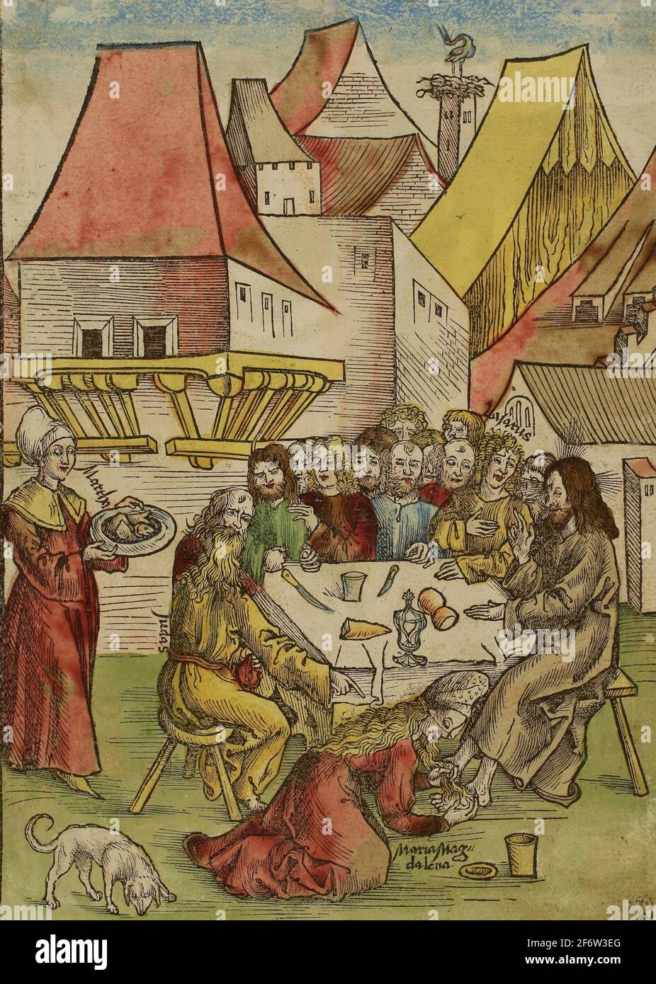 Marie madeleine lavant le christ Banque de photographies et d’images à ...