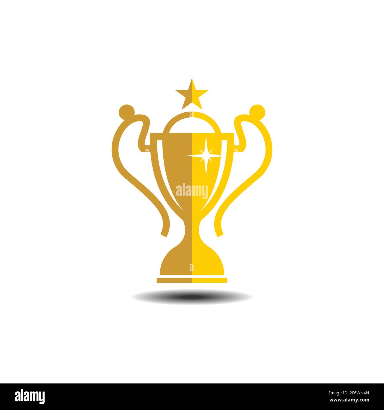 icône de trophée vectoriel, modèle d'illustration de trophée logo ...