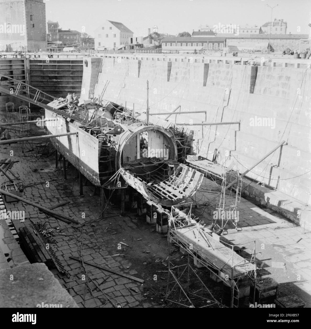 Plateau du cap nord Banque d'images noir et blanc - Alamy