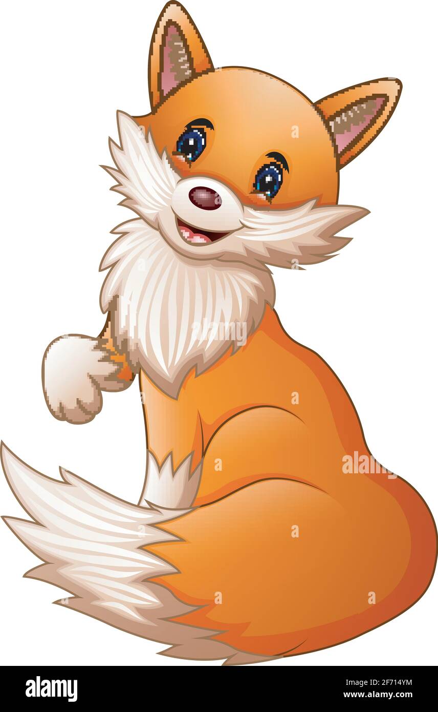 Illustration vectorielle de dessin animé de renard mignon Image ... Illustration vectorielle de dessin animé de renard mignon Image ...