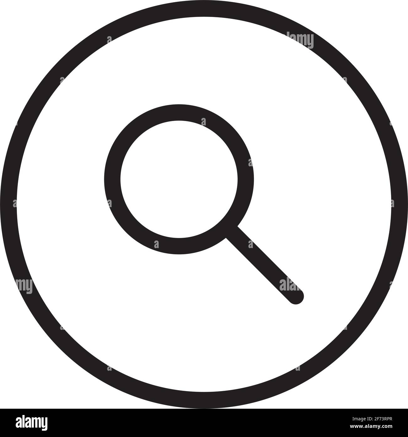 Symbole de recherche de vecteur d'icône de loupe pour l'interface ...