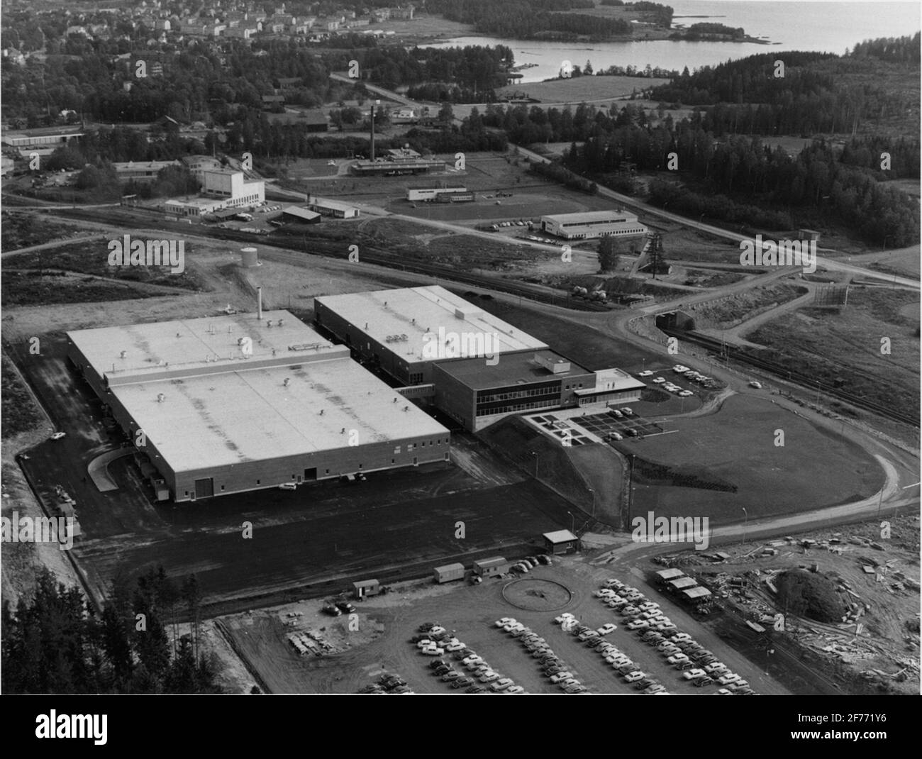 Fagersta Bruks AB. La photographie aérienne par rapport au nouveau Seco ...