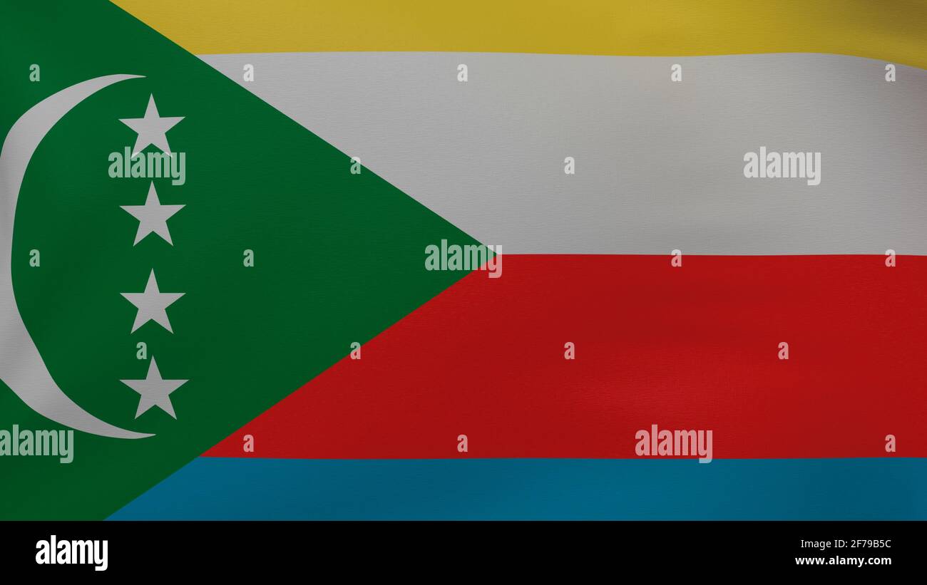Drapeau de comores Banque de photographies et d’images à haute ...