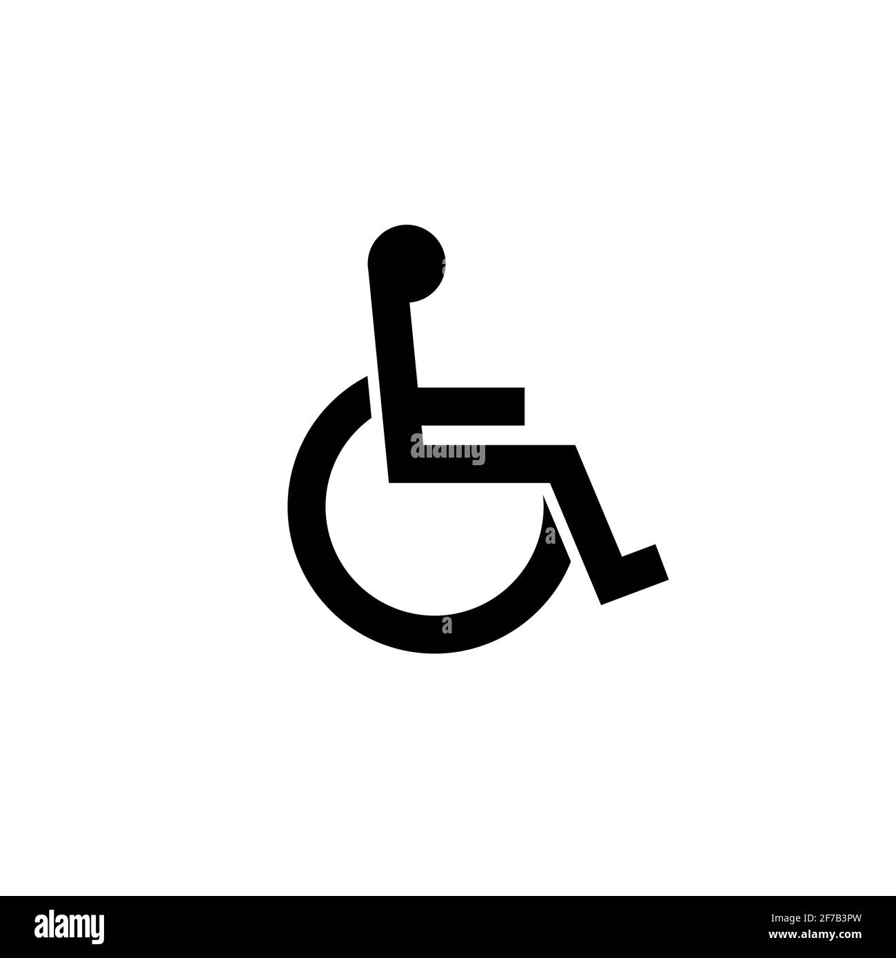 Signalisation handicap Banque d'images noir et blanc - Alamy